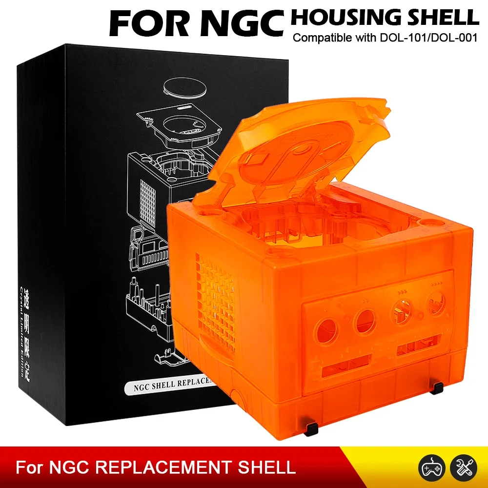 Transparent-Color-Replacement-Case-For-Nintend-Gamecube-Housing-Shell ...