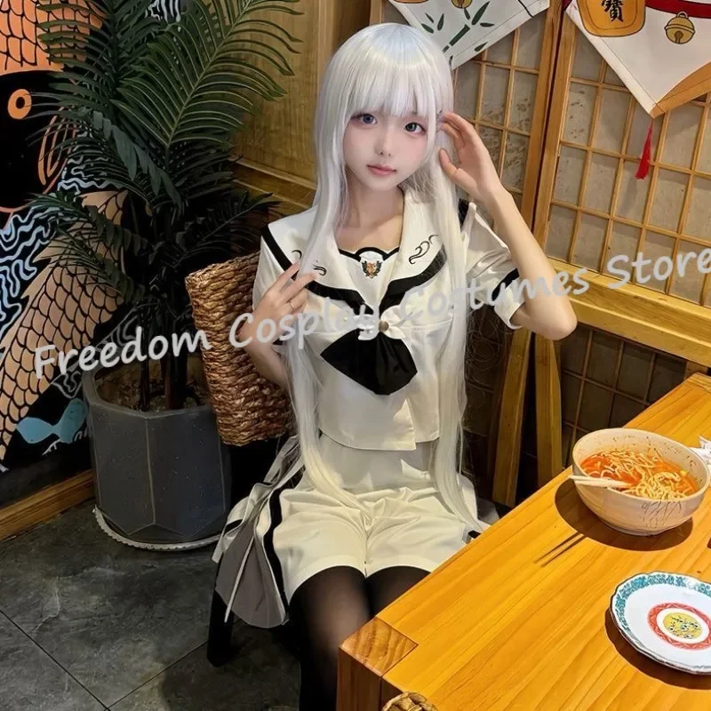 Anime Game Summer Pockets Naruse Shiroha Cosplay Costume JK School ...