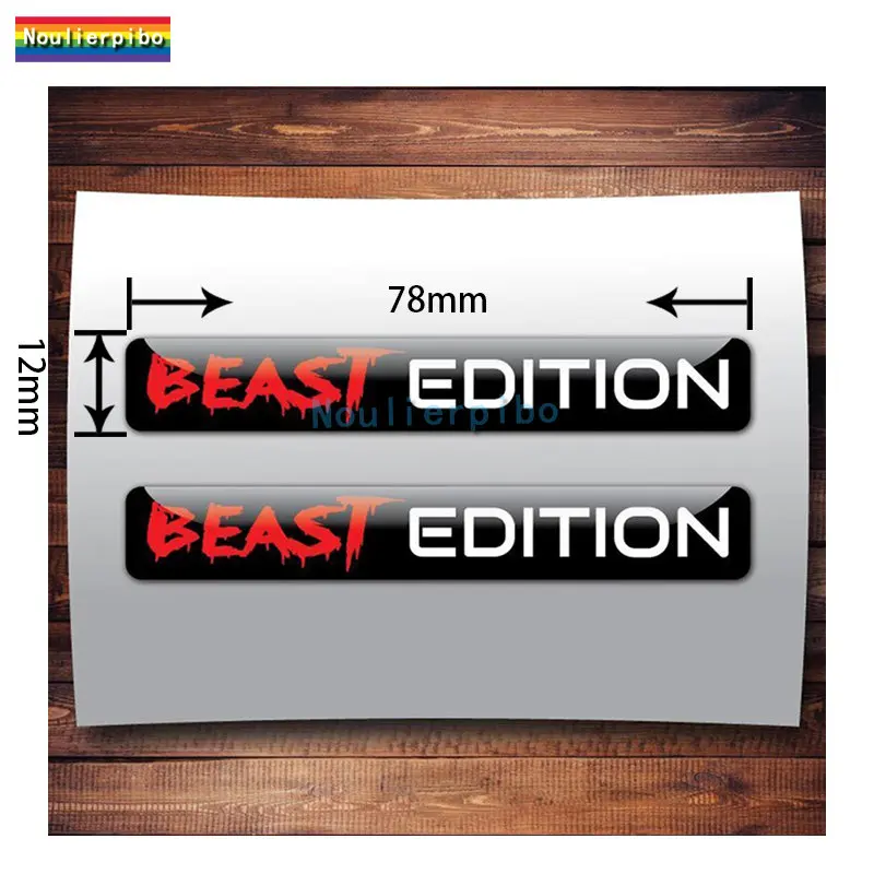 3D-Car-Sticker-Beast-Edition-Funny-Pair-Dome-Logo-Sticker-Epoxy-Sticker ...