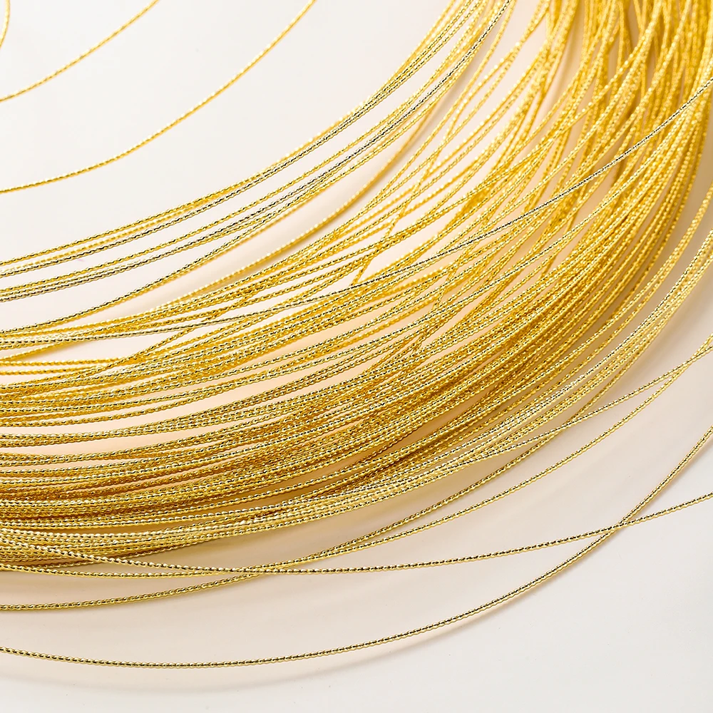 2 Meters/roll 14K Gold Plated Pattern Metal Copper beading Wire Earing ...