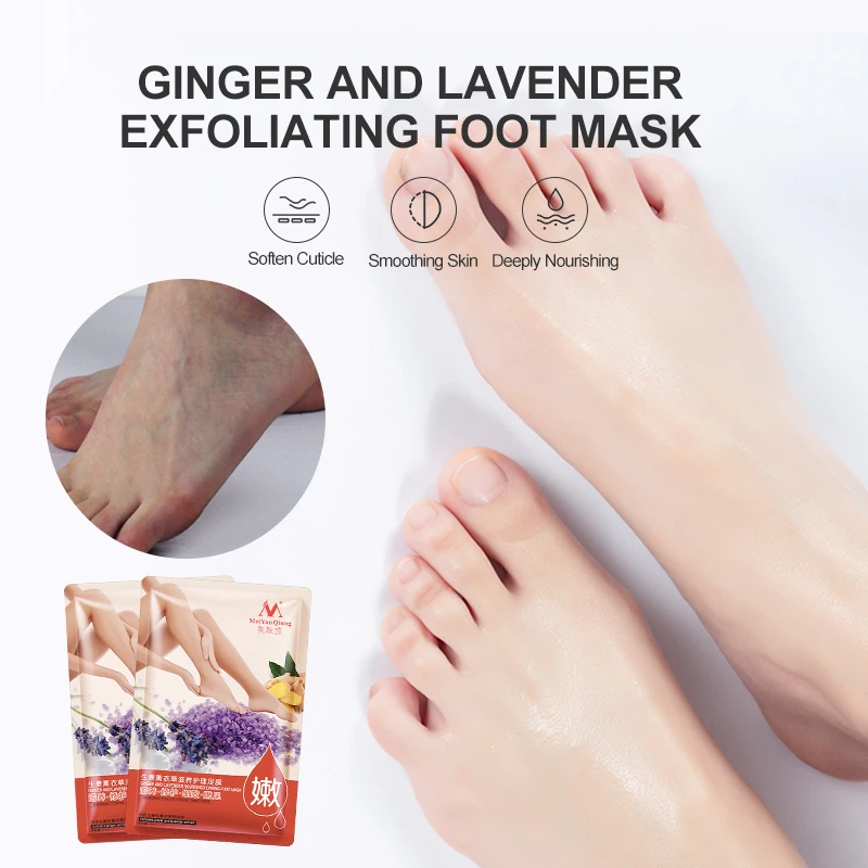 Ginger And Lavender Foot Mask Peeling For Legs Feet Masks Exfoliating ...