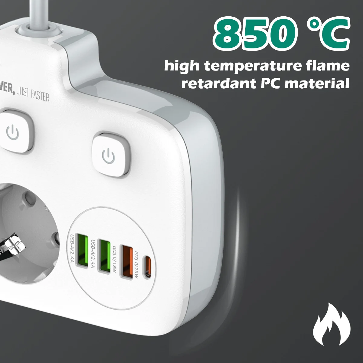 Eu Multi-socket Power Strip Usb Switch | Multiple Socket Eu Switch Usb ...