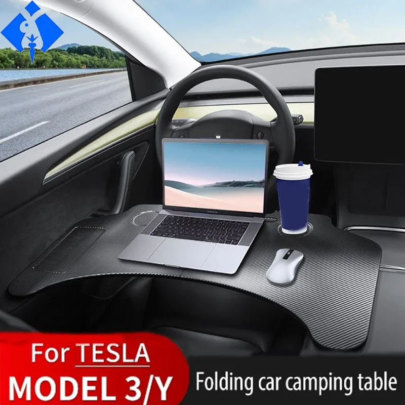 ForTable-Desk-For-Tesla-Model-3-2023-Car-Steering-Wheel-Laptop-Tray ...
