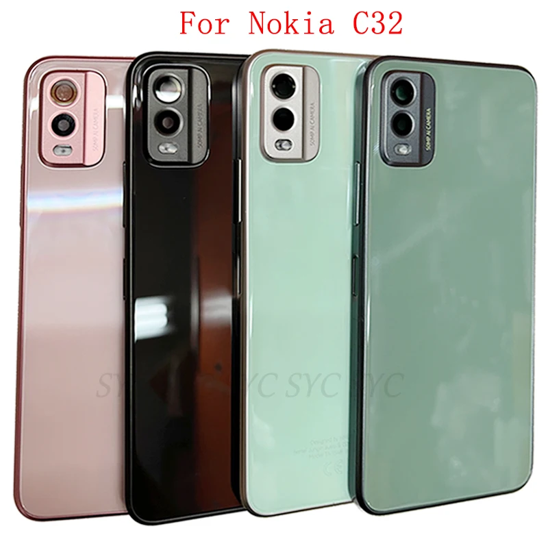 Back-Cover-Rear-Door-Case-Housing-For-Nokia-C32-Battery-Cover-with ...