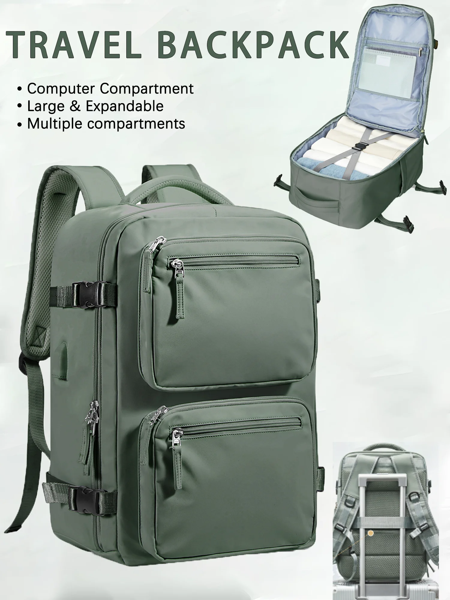 Large-Travel-Backpack-for-Women-Men-Airline-Approved-45x30x20-Cabin-Bag ...