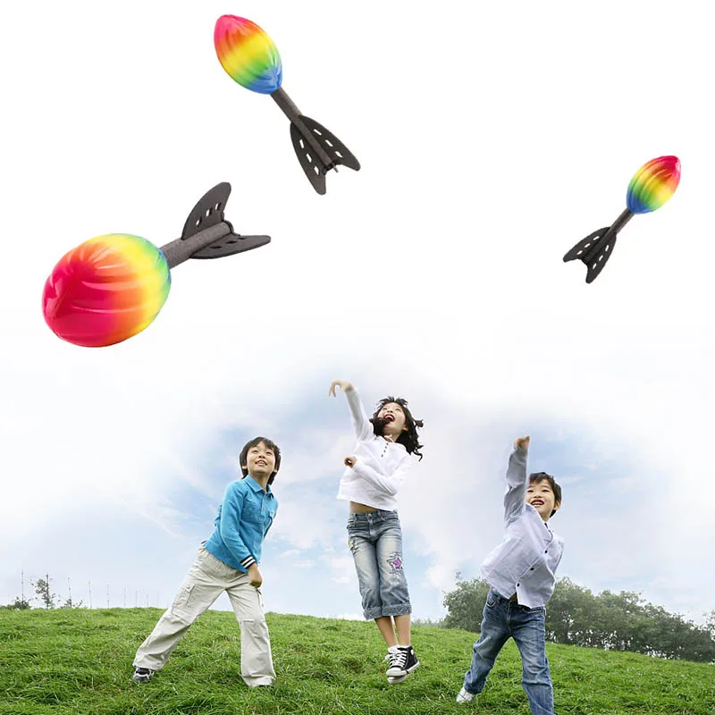 Kids-Outdoor-Game-Funny-Foam-Hand-Throwing-Rocket-Toys-PU-Foam-Balls ...