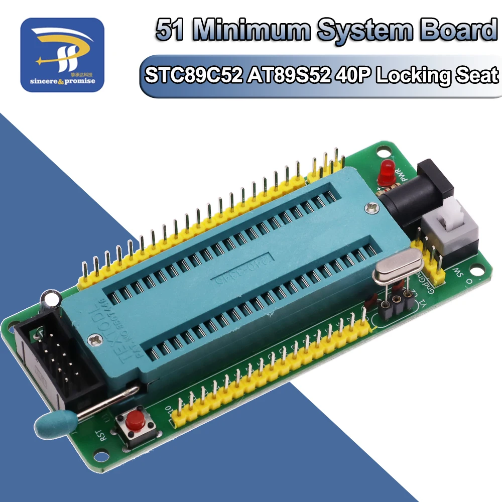 51 AVR Mcu STC Mindest System Bord Lernen Entwicklung STC89C52 AT89S52 40P sperr Sitz modul ...