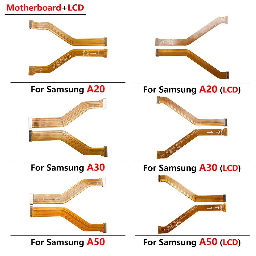 10pcs/lot New Main Flex Cable For Samsung A10 A20 A30 A40 A50 A60 A70 ...