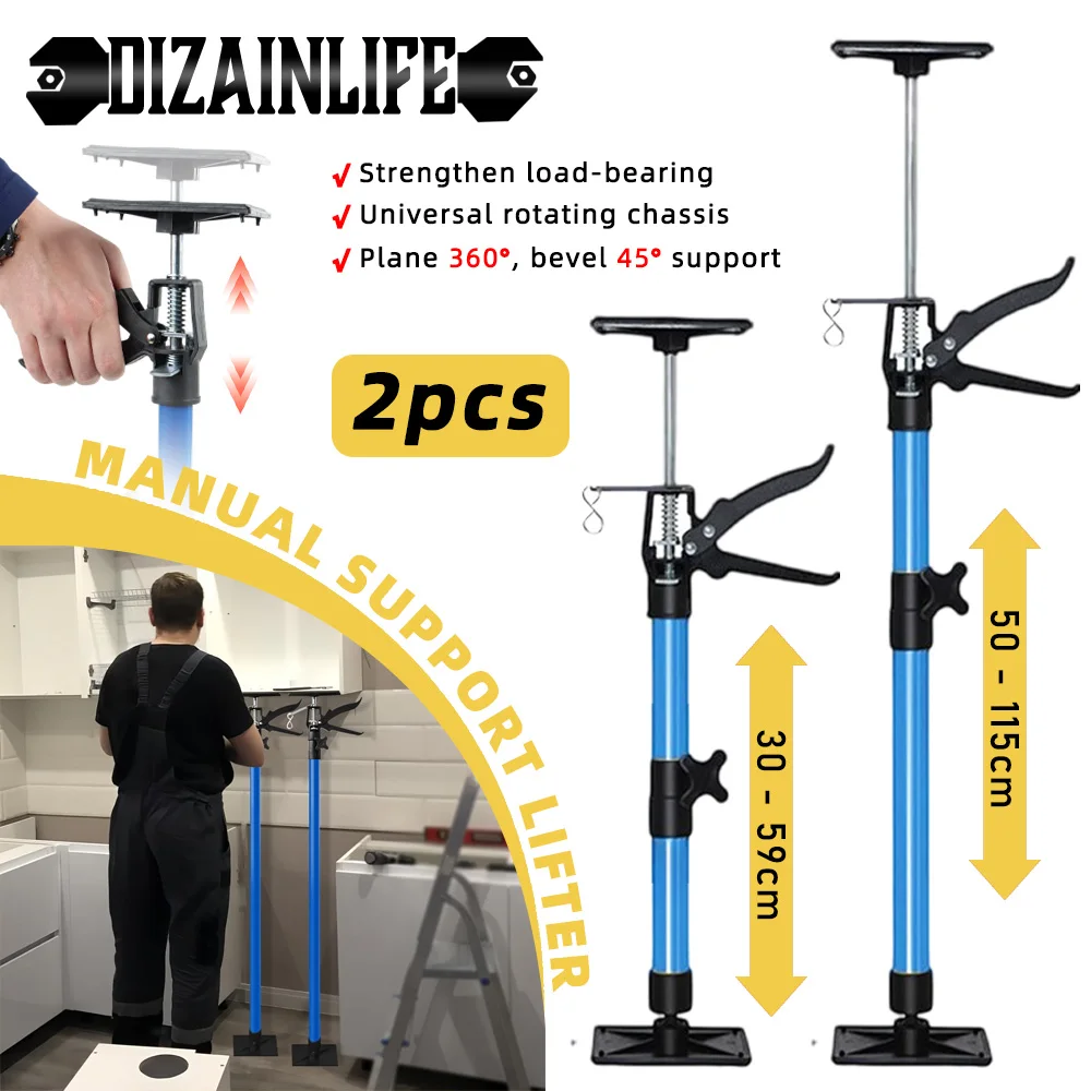 2PCS-Labor-Saving-Telescopic-Jack-Support-Rod-Generic-Support-Rod ...