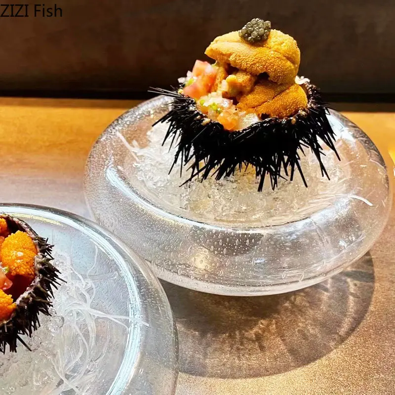 Double-Glass-Plate-Creative-Sushi-Dessert-Plate-Restaurant-Food ...