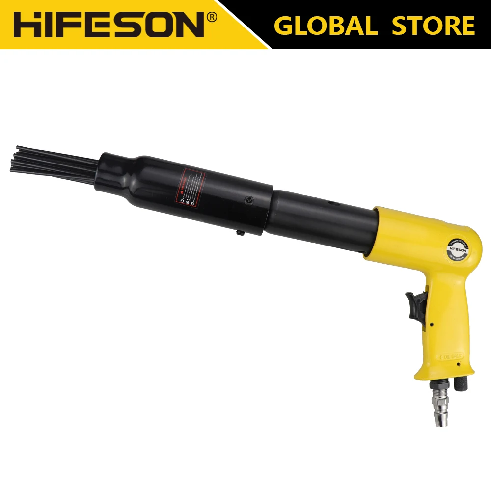 HIFESON Pneumatic Air 19 Needles Air Rust Removal Gun Duts Remover Air ...