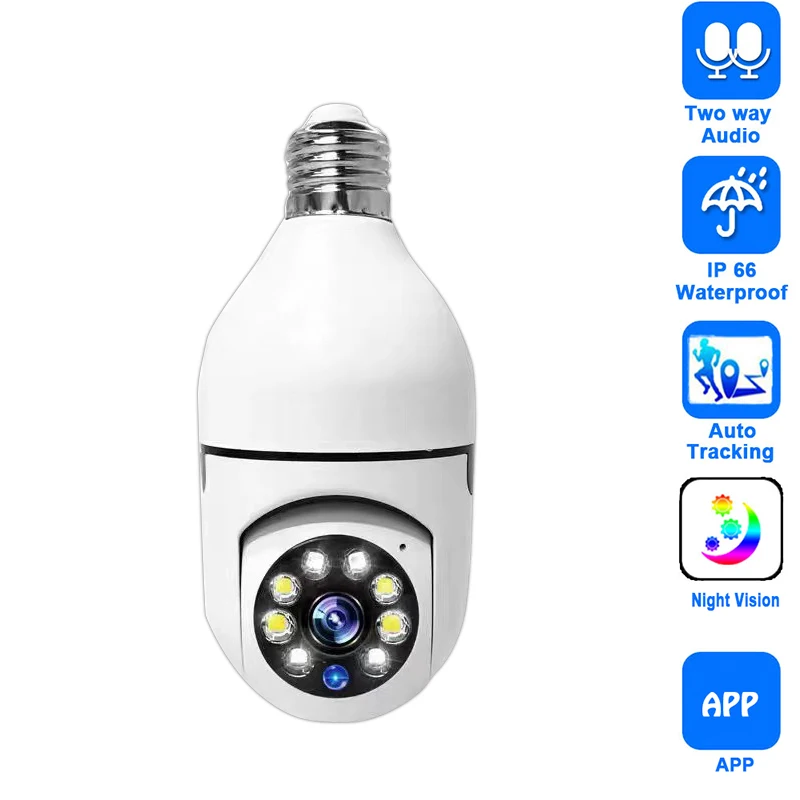 3MP-E27-Bulb-Lamp-Camera-Video-Surveillance-Camera-WiFi-CCTV-Camera-PTZ ...