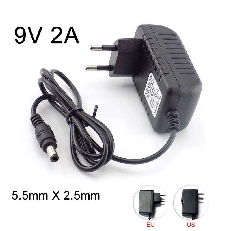 Adaptateur-d-alimentation-9V-2A-100V-240V-AC-DC-convertisseur-d-alimentation-chargeur-pour-bande ...
