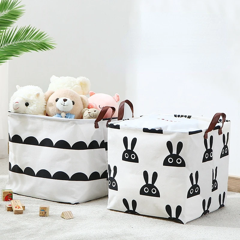 Cotton Sundries Storage Basket | Toy Storage Basket Handle - Cotton ...