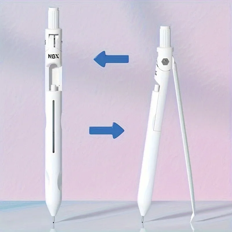 Pencil-Compass-Math-Compass-with-0-7-mm-Lead-Refills-2-in-1-Circle ...