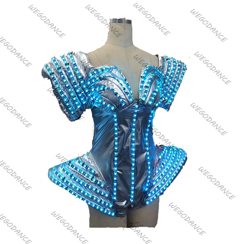 Performance-Clothing-Glowing-Color-Technology-Pu-Leather-LED-Strip ...