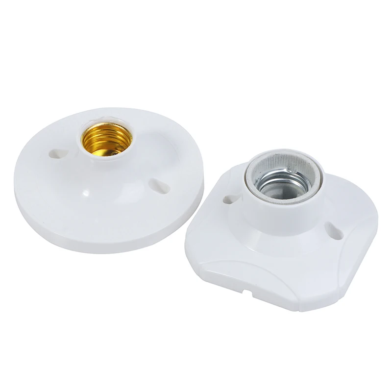 Household-E27-LED-Light-Bulb-Holder-Round-Socket-Base-Hanging-Lamp ...
