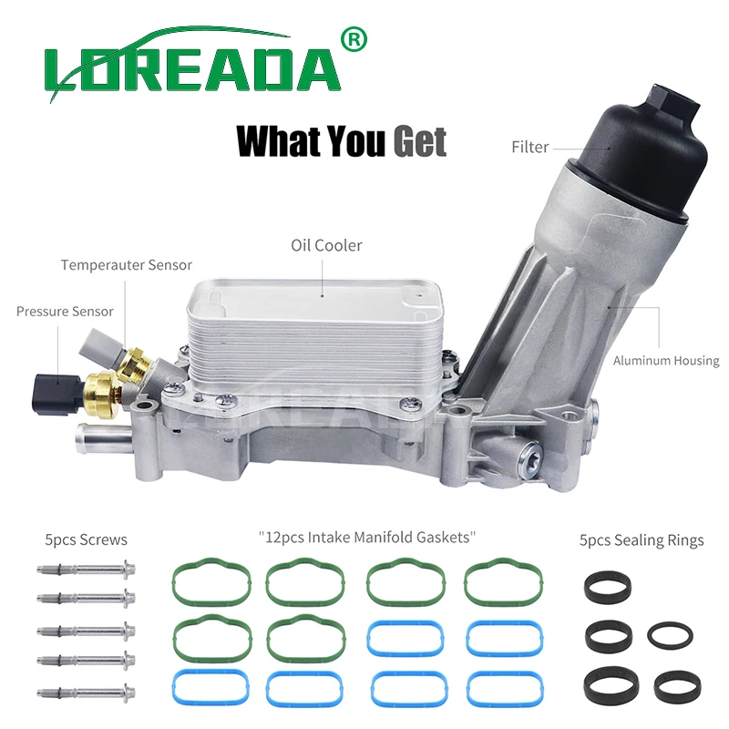 Aluminum-Oil-Filter-Adapter-Housing-Engine-68105583AF-For-Jeep-Dodge ...