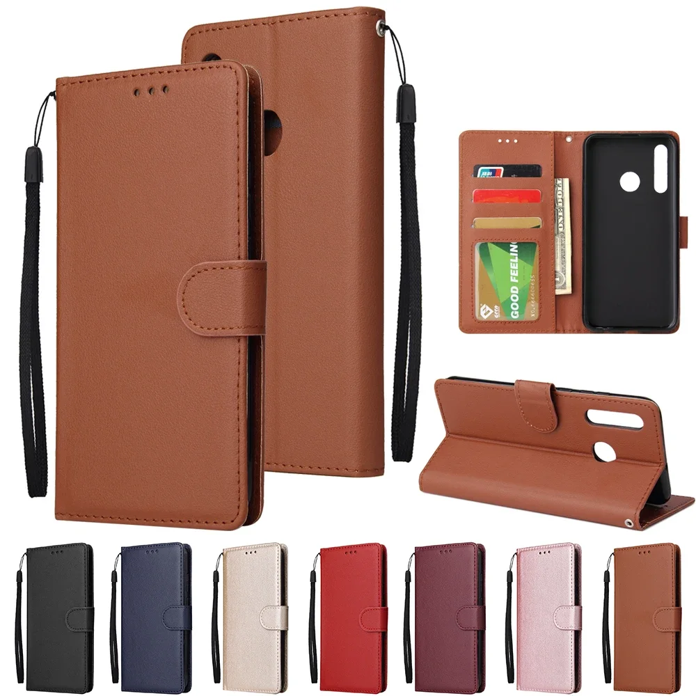 5X-Solid-Color-Leather-Case-Anti-fall-Wallet-Flip-Phone-Case-For-HUAWEI ...