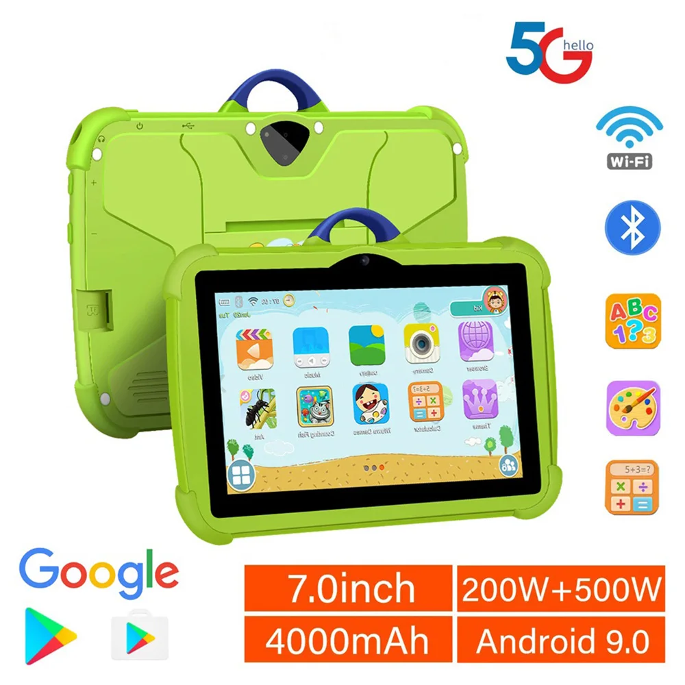 New-Google-Kids-Tablets-7-Inch-5G-WiFi-Tablet-Pc-Quad-Core-4GB-RAM-64GB ...