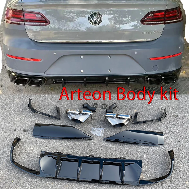 For-VW-Arteon-Rear-Diffuser-Body-Kit-2018-2019-2020-2021-2022-2023 ...