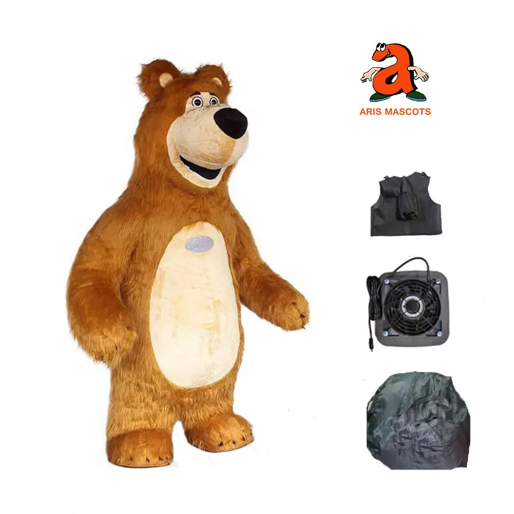 Giant Inflatable Bear Mascot Costume Adult Full Blow Up Suit for ...
