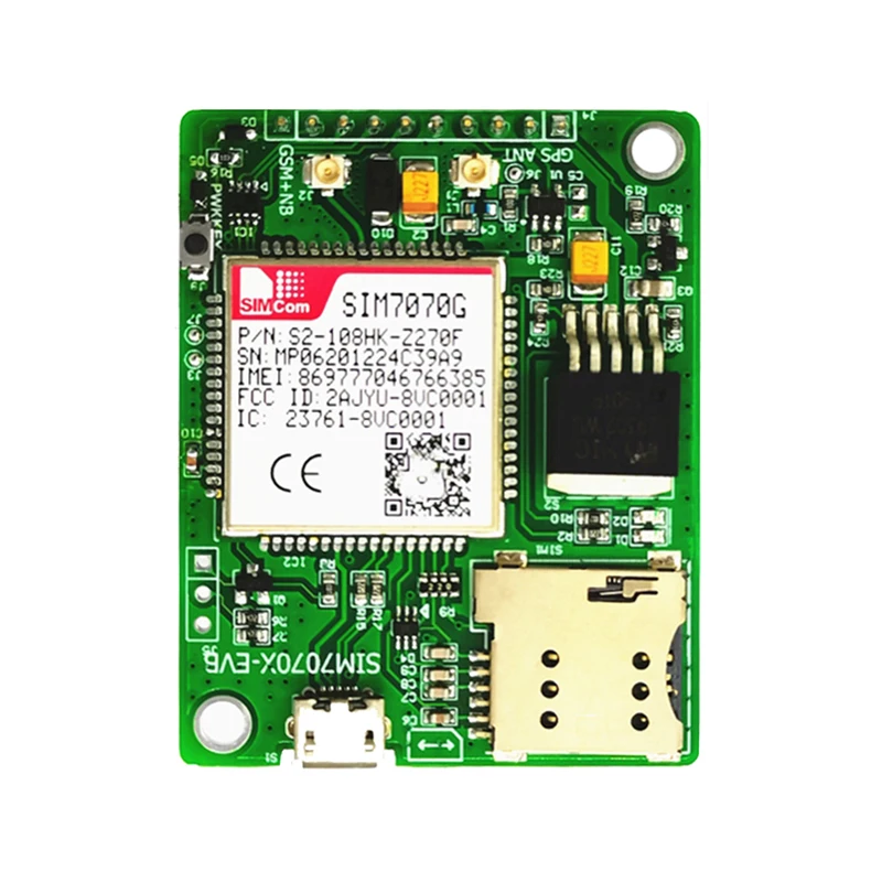 SIMCOM Placa de arranque SIM7070G, CAT M nb iot GPRS, módulo compatible con SIM7000/SIM800F ...