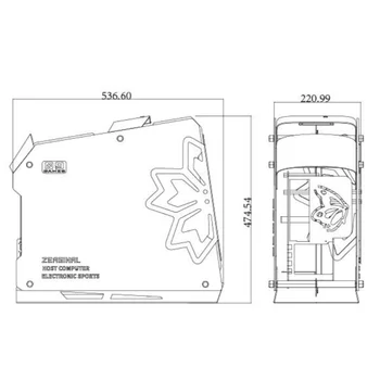 YESTON ZEAGINAL ZC-09 Sakura Limited Edition MATX PC Case All-Aluminum ...