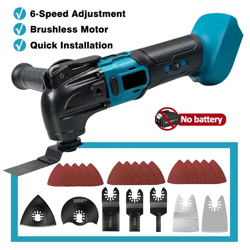 Brushless-Oscillating-Multi-Function-Tool-Kit-Cordless-Electric-Saw ...