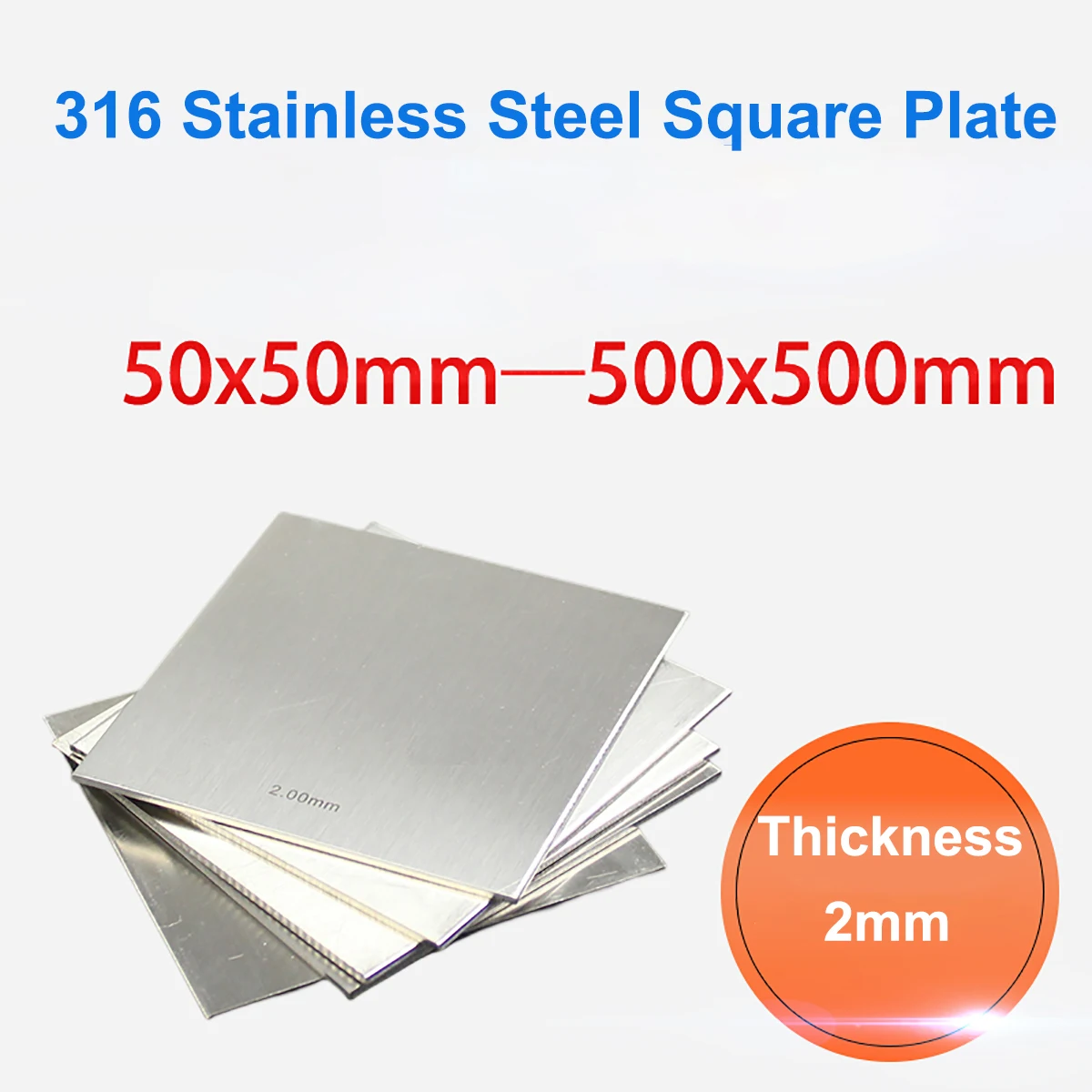 Thickness-2mm-316-Stainless-Steel-Square-Plate-Unpolished-Plate-Sheet ...