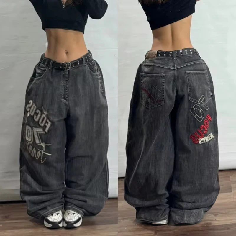 American-Y2K-nueva-moda-pantalones-vaqueros-de-gran-tama-o-mujeres ...
