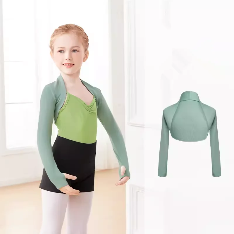 Girls Dance Coat Tops Ballet Dance Cropped Tops Modern Classical Dance ...