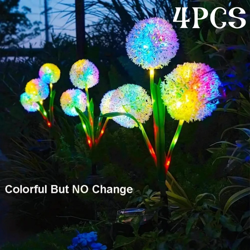 Solar-outdoor-dandelion-lights-LED-color-scallion-ball-lights-lawn ...