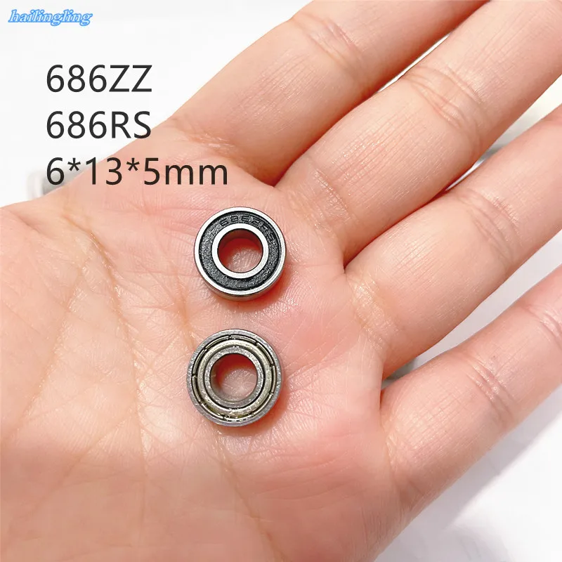 20pcs-686ZZ-686RS-6-13-5mm-Bearing-Steel-Ball-Bearing-Steel-686-2RS ...