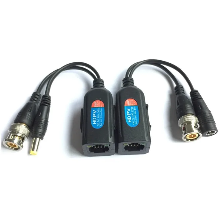 4 Pár Passzív Videó Balun Bnc-Rj45 Adapter Teljes Teljesítményű Hd ...