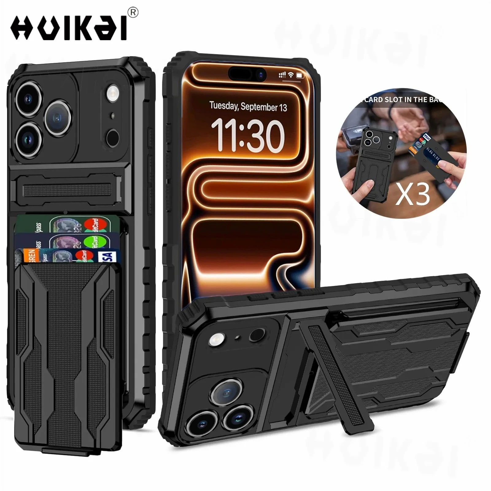 Case for iPhone 17 Pro Max 16 iPhone 15 Pro Max 14 Pro 13 12 Card ...