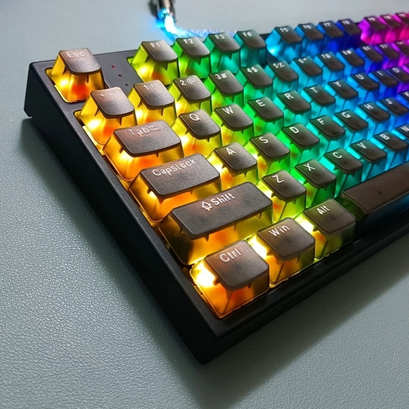 114-Key-OEM-New-Transparent-Light-Transmitting-Keycap-Box-Standard ...