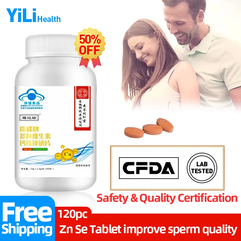 Selenium Zinc Supplement Tablet for Men Improve Furtility Sperm Quality ...