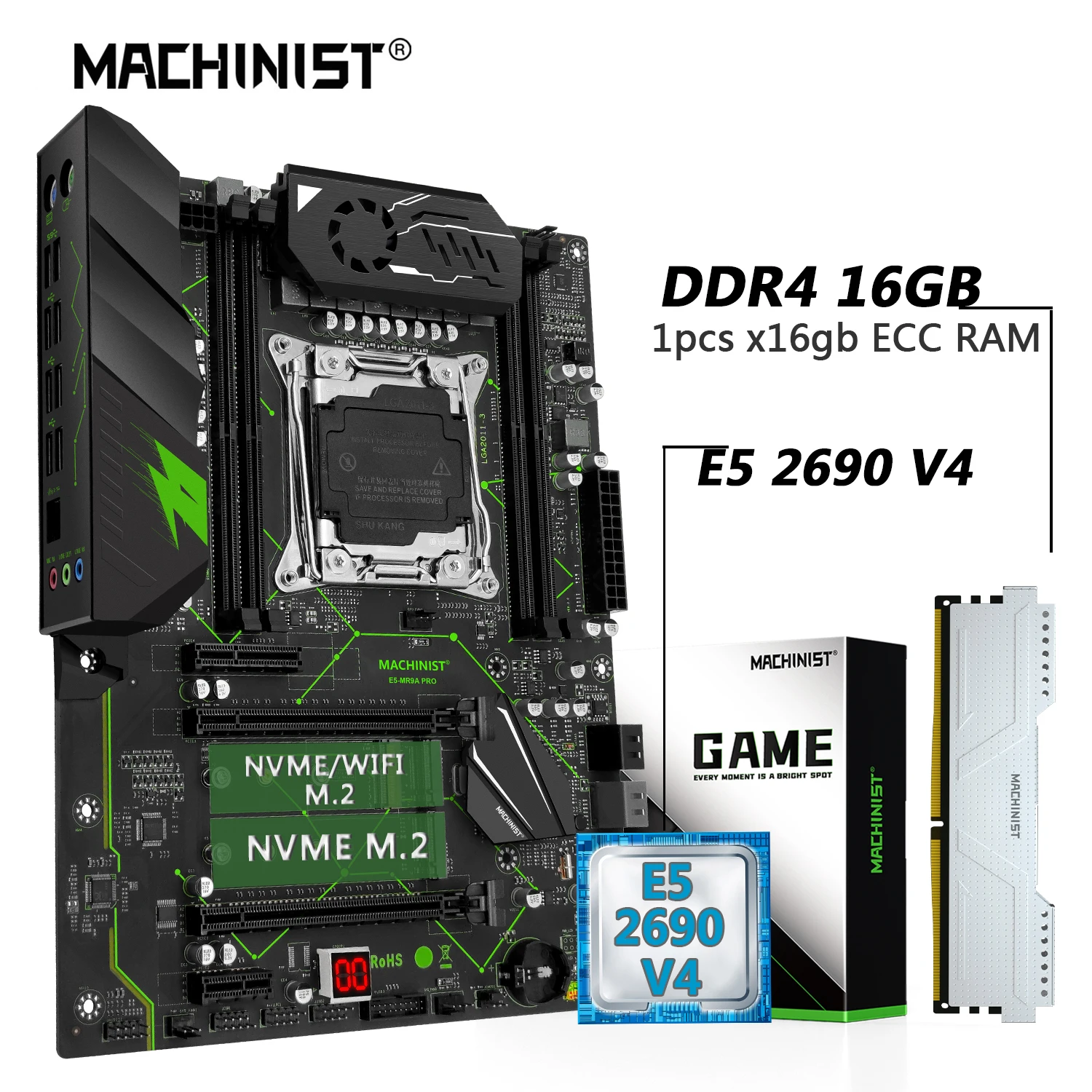 MACHINIST-MR9A-PRO-X99-Motherboard-Combo-E5-2690-V4-CPU-Xeon-Kit ...
