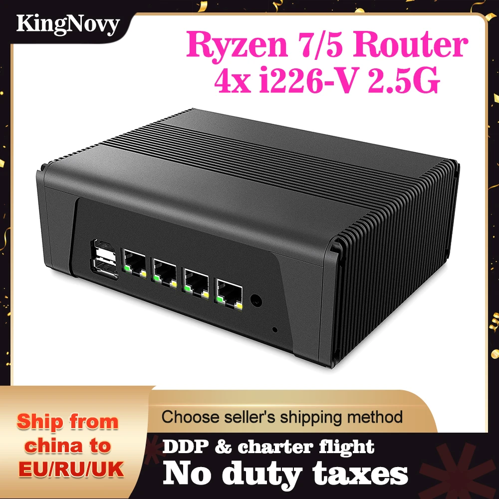 Amd Soft Router Ryzen 7 5825u 5800u R5 5600u 4x Intel I226-v 2.5g Nas ...