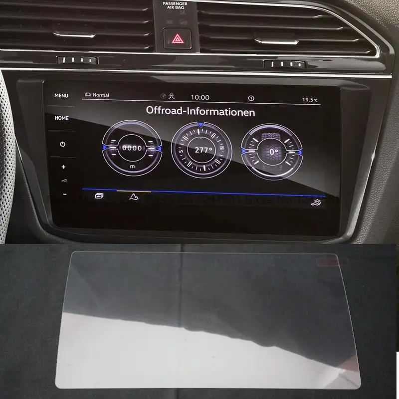 Tempered Glass Screen Protector For Volkswagen Golf 7 Facelift GTI GTE ...