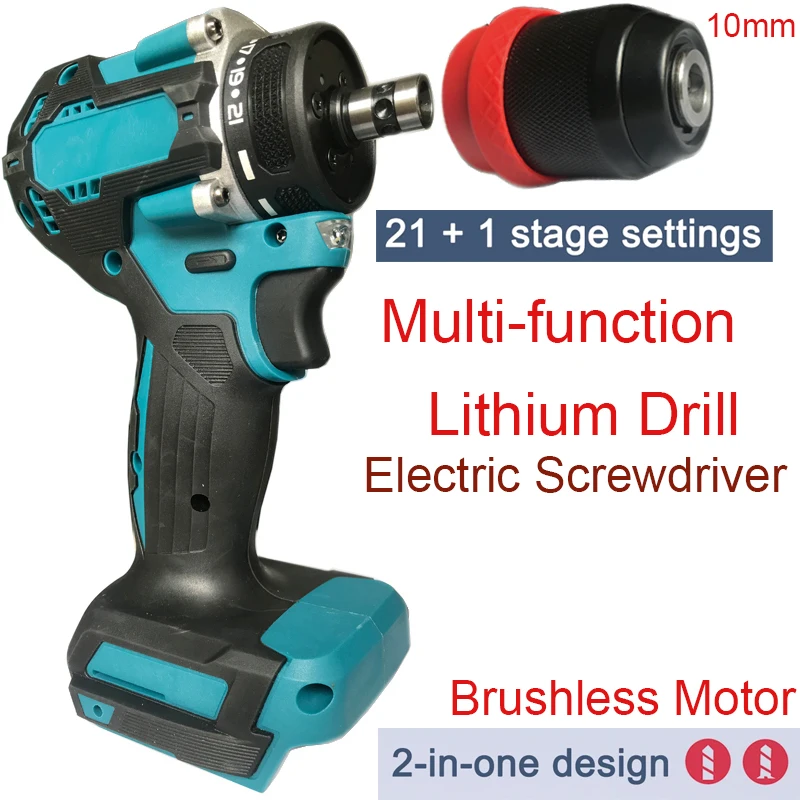 10mm-Cordless-2in1-Brushless-Drill-Electric-Screwdriver-Screwdrivers ...