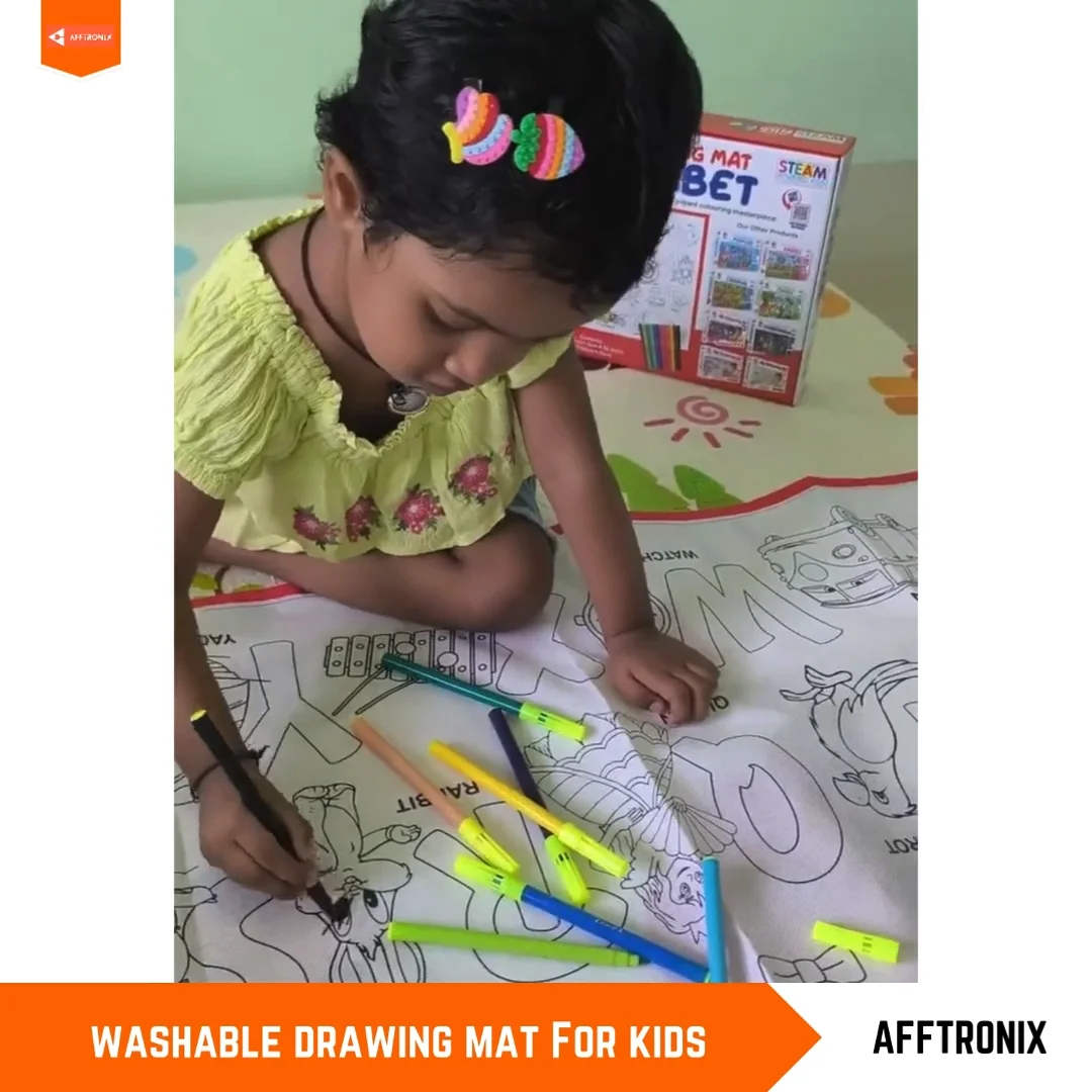 AFFTRONIX | Large Magical Washable ABC Doodle & Colouring Drawing ...