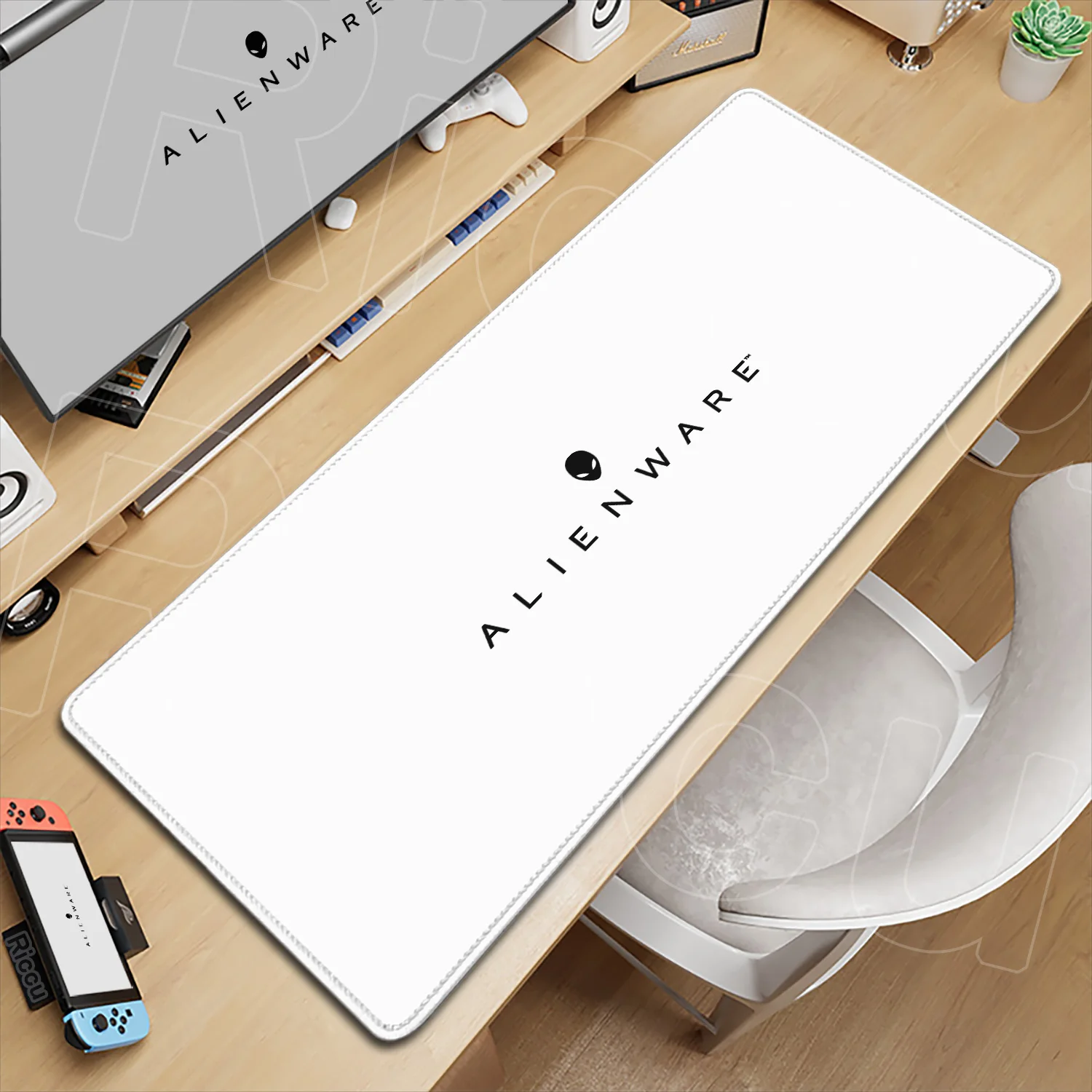 Novo alienware animação gaming mouse pad 400x900mm grande teclado ...