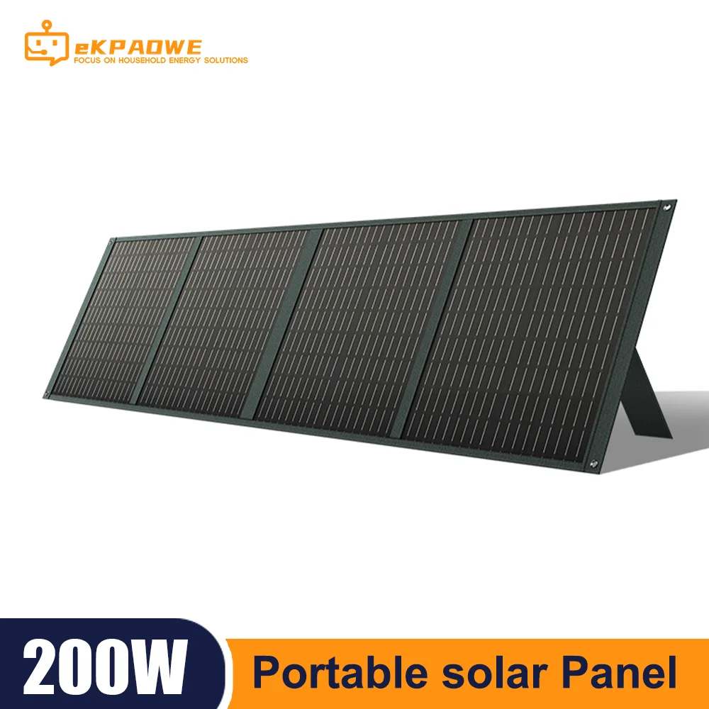 Solar Panel 200W 18V Solar Charger with DC Type c/QC3.0 Output Charge ...
