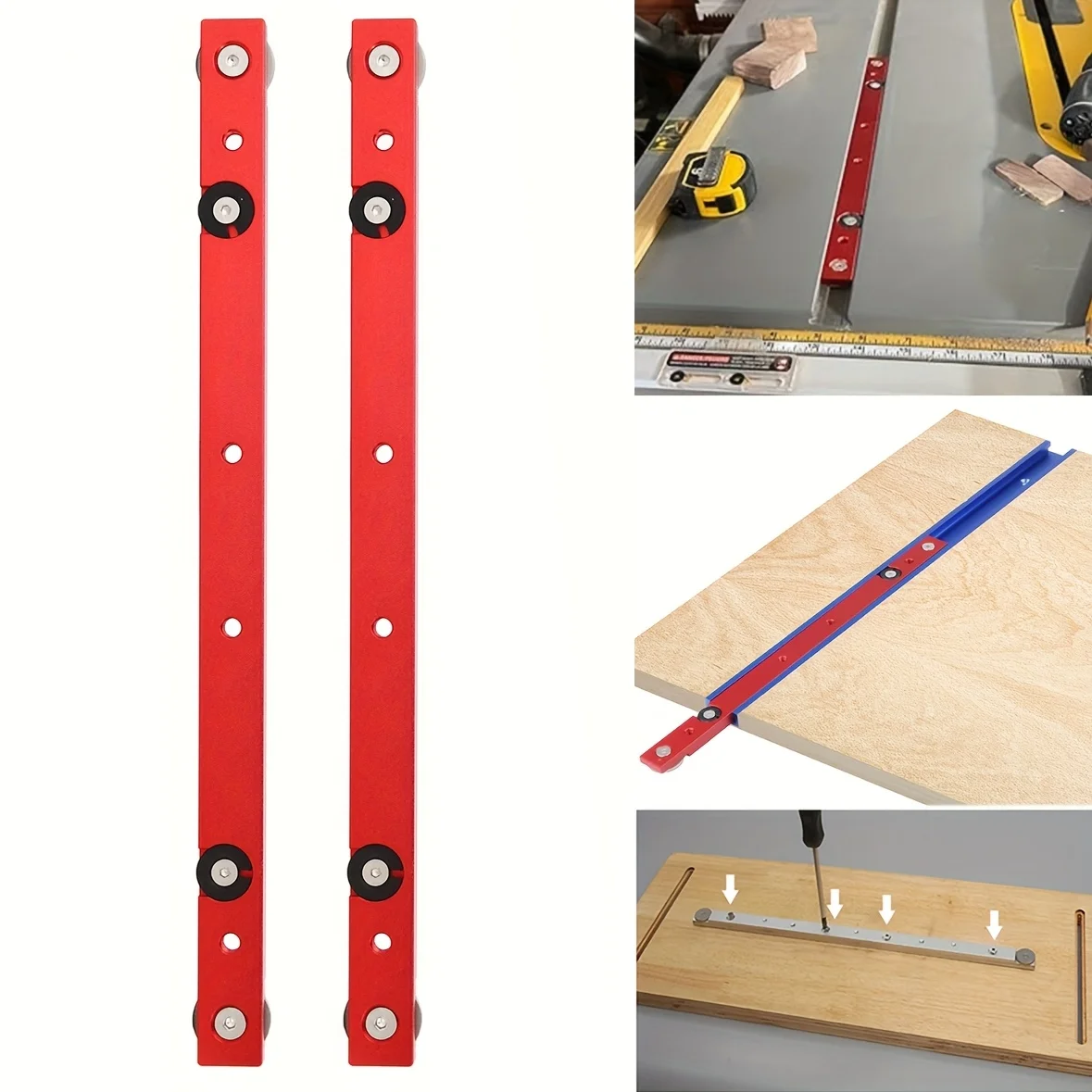300/450mm Aluminum Alloy T-Slot Track Miter Bar Slider Gauge Rod for ...