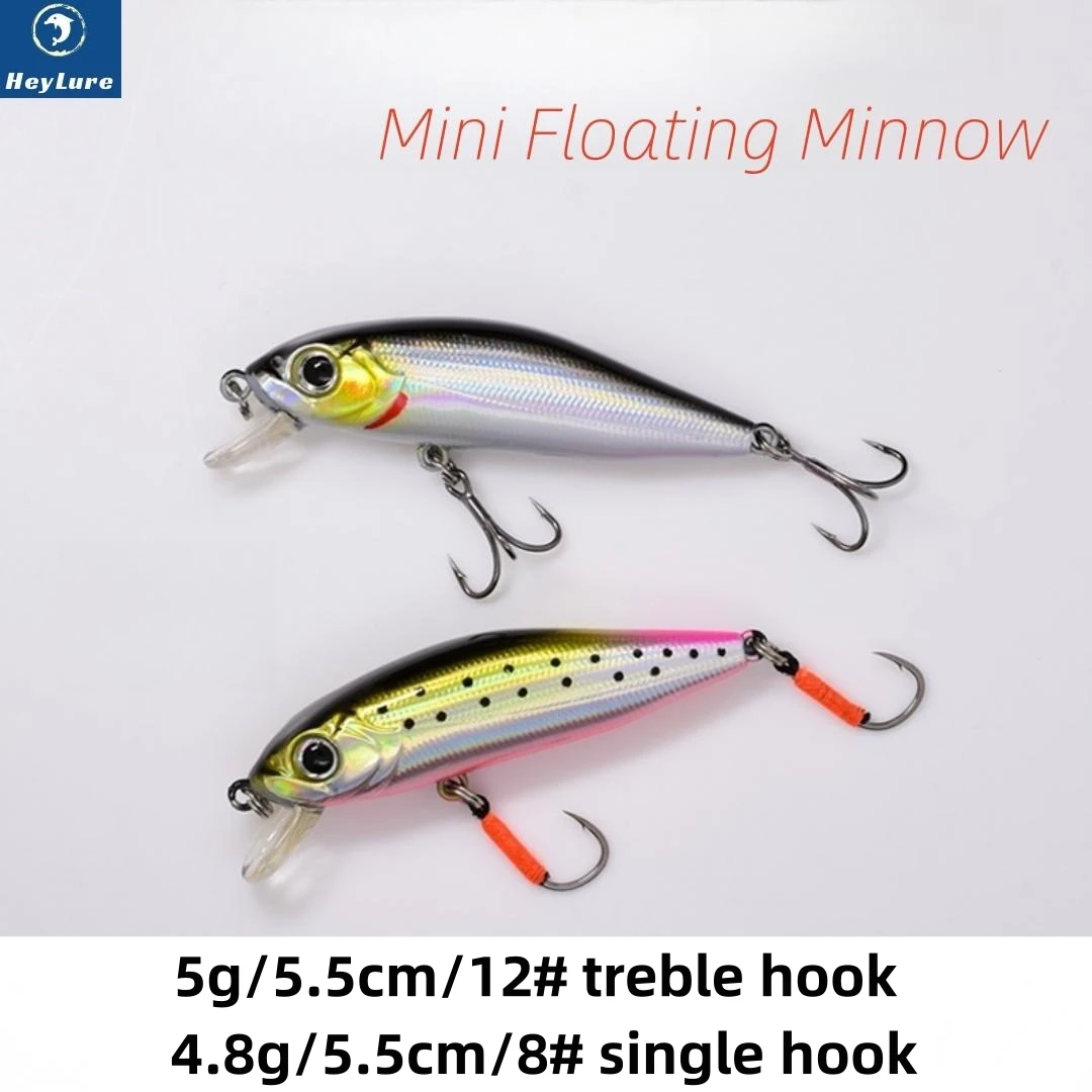 5pcs-Mini-Floating-Minnow-Lure-4-8-5g-Bass-Fishing-Lure-Set-Artificial ...