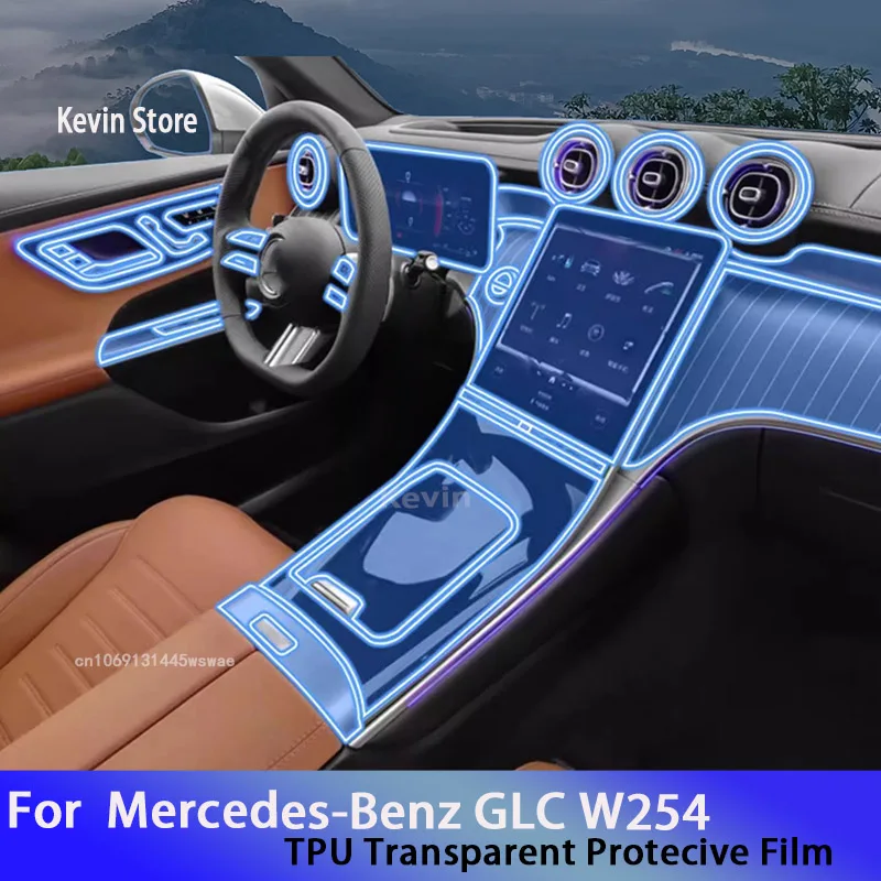 For-Mercedes-Benz-GLC-W254-2023-Car-GPS-Navigation-Protective-LCD-TPU-Screen-Protector-Anti ...