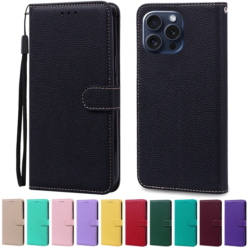 Premium Leather Flip Wallet Phone Case - Elegant and Protective Cover ...