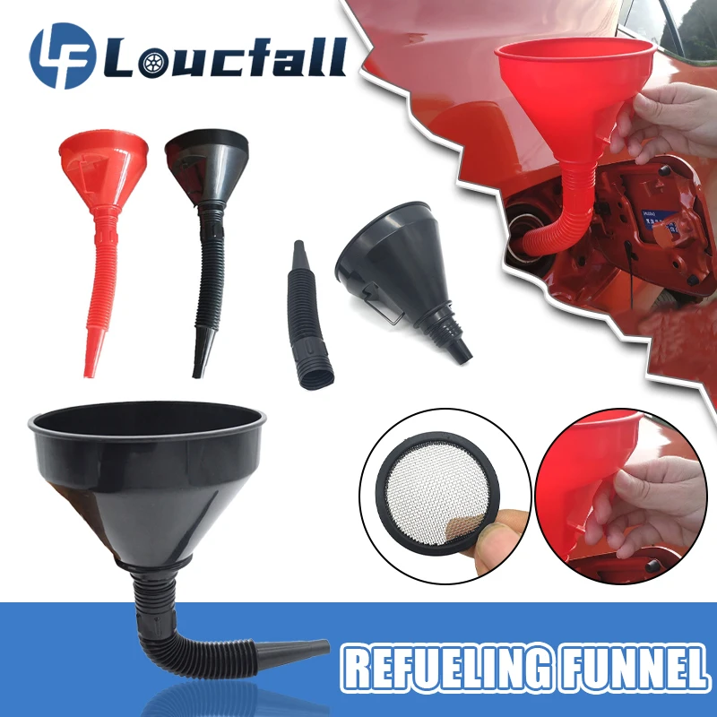 1-2PCS-Refueling-Funnel-with-Filter-Motorcycle-Gasoline-Engine-Car ...